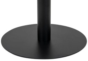 Nordic Living Černý mramorový kulatý barový stůl Ascona 70 cm