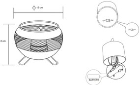 Globo 36710 - LED Solární svítidlo LED/1,2V IP44