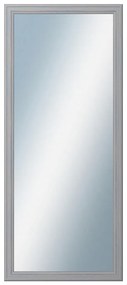 DANTIK - Zarámované zrcadlo - rozměr s rámem cca 60x140 cm z lišty STEP šedá (3019)