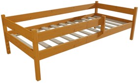Vomaks Dětská postel DP 027 se zábranou Rozměr: 80 x 200 cm, Barva: moření olše