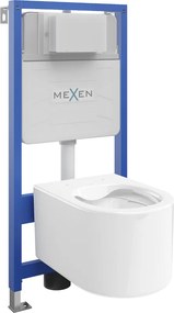 Mexen Sofia podomítková sada WC rám Fenix Slim s WC mísou, bílý lesk - 6103354XX00