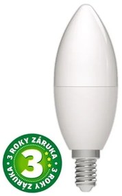Prémiová LED žárovka svíčka E14 8W 810lm teplá, ekv. 60W, 3 roky