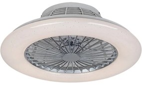 Rabalux - LED Stmívatelné stropní svítidlo s ventilátorem LED/30W/230V + DO