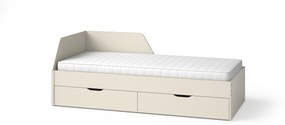 Jednolůžková postel Medoro ME9 (kašmír) (bez matrace). 1062557