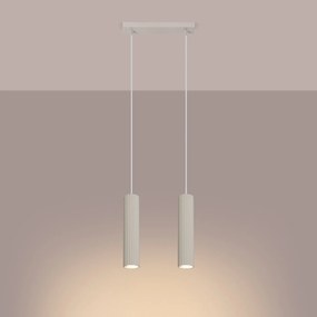 Sollux Lighting Závěsné svítidlo KARBON 2 béžové