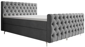 Jednolůžková postel 120 cm Clinton Comfort (tmavě šedá) (s roštem, s úl. prostorem). 1082222
