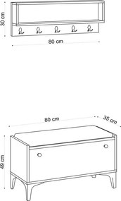 Předsíňová sestava Lena Oak