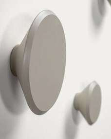 Krémové nástěnné háčky v sadě 3 ks z bukového dřeva Nadua – Kave Home