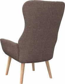 Relaxační židle taupe textil 341403