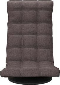 Otočná lenoška na podlahu taupe textil 336583