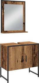 Sada koupelnového nábytku 3 ks Hnědá 33 x 33 x 102,5 cm 3334357