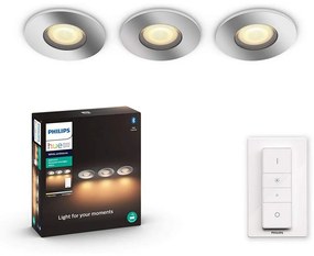 Philips - SADA 3x LED Stmívatelné koupelnové svítidlo 1xGU10/5W/230V IP44 + DO