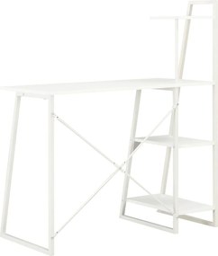 Psací stůl s poličkami bílý 102 x 50 x 117 cm 20282
