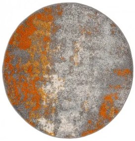 Koberec kulatý SPRING H172A Oranžový šedý Rozměr: průměr 120 cm