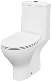 Cersanit Moduo - WC kombi se sedátkem SoftClose, vario odpad, spodní napouštění, CleanOn, bílá K116-032