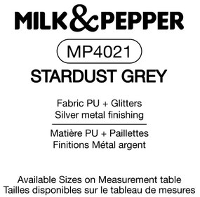MILK&PEPPER Milkandpepper obojek pro psy Stardust Titan Velikost: 25x1,5 cm