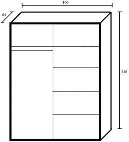 Jurek Rick 100cm Kombinace barev: Bílá