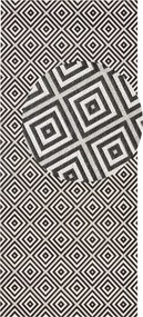 Hanse Home, Koberec běhoun Meadow 102470 Black – na ven i na doma, 80x200, černobílá, chodba / předsíň