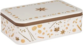 Plechová dóza Christmas Spices Flat Square Ib Laursen