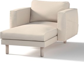 Potah na IKEA Norsborg šezlong s loketními opěrkami barva béžová látka pletený vzor