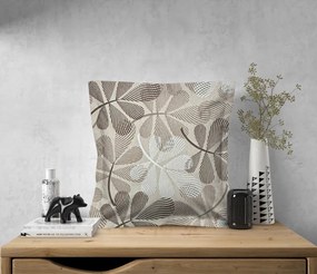 Ervi povlak na polštář bavlněný s lemem - Listová poezie