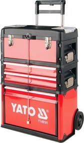 Yato Vozík na nářadí 3 sekce, 2 zásuvky