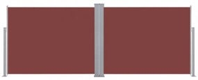 Zatahovací boční markýza 140x1000 cm Dekorhome Hnědá
