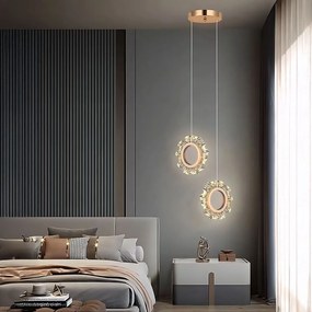 Toolight Závěsné LED osvětlení E16 LHJ103-2CP zlaté