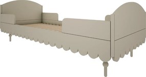 Dětská jednolůžková postel s odnímatelnou bočnicí BABUSHKA 90x200 cm Zvolte barvu: Olivová