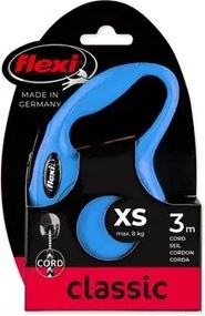 Flexi Classic XS lanko 3m modré / Vodítko