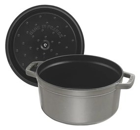 Staub Cocotte hrnec kulatý 16 cm/1,2 l šedý, 1101618