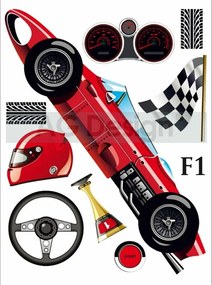 Samolepicí dekorace Formule Mini