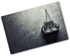Wallmuralia Kuchyňská deska skleněná Boxerské rukavice 80x52 cm