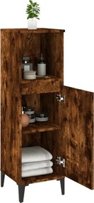 vidaXL Koupelnová skříňka 30x30x100 cm kompozitní dřevo [819817] Barva: Bílá