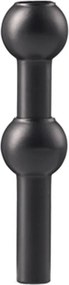 Matně černá kovová váza (výška 10 cm) Nagel – STOFF Nagel