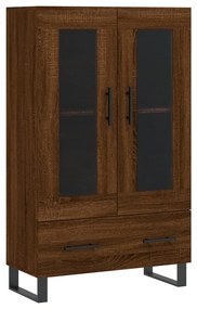 vidaXL Skříň highboard hnědý dub 69,5 x 31 x 115 cm kompozitní dřevo