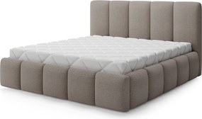 Postel Edvige + Dřevěný rám + plynový výtah + kontejner 140x200