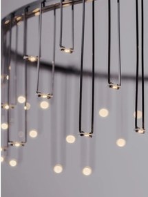 Hliníkové LED stmívatelné závěsné svítidlo v leskle stříbrné barvě ø 65 cm Stellar – Nova Luce