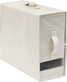 5Five® Úložný box Dressy Plus s lněným vzhledem, béžový, 40,5 x 15,5 x 31,5 cm