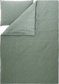 Livarno® Mušelínové ložní povlečení, 140 x 200 cm, 70 x 90 cm (zelená)