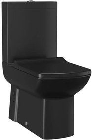 CREAVIT LARA WC kombi, spodní/zadní odpad, černá mat - LR360