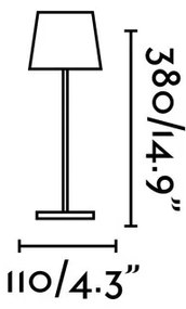 FARO 70776 - LED Venkovní dotyková stolní lampa TOC LED/2,2W/230V IP54