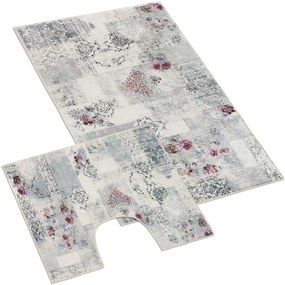 Bellatex Koupelnová a WC předložka Ornament 3D SADA 60 x 100 cm + 60 x 50 cm