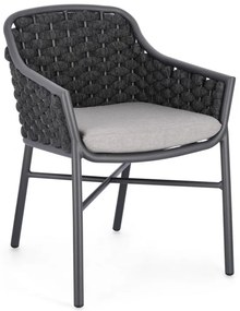 BIZZOTTO Zahradní židle EVERLY šedá 0663541AA