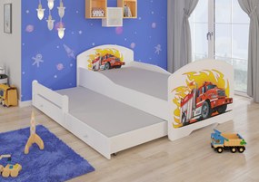 Dětská postel s matracemi PEPE II 160x80 Motiv: POLICIE
