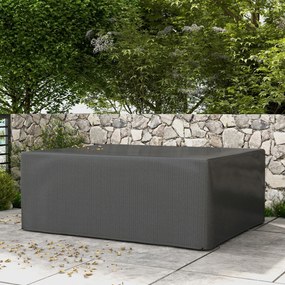 Outsunny Ochranný Kryt na Zahradní Nábytek, Ochranný Kryt Proti UV, Vysoce Odolný Polypropylen, Kryt na Zahradní Stůl, 235 x 190 x 90 cm, Šedý