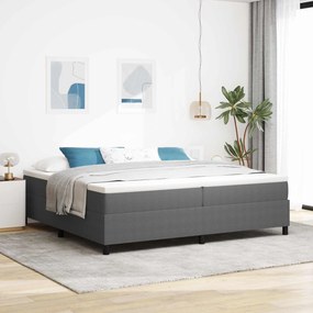 Rám platformy Světle šedá 200 x 200 cm Žebrovaná látka 3337427