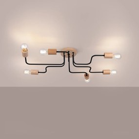 Sollux Lighting Lustr TIMBO 6 černý
