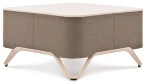 profim Konferenční stolek SoftBox S2 Deska stolu bílá HPL fólie (LW01) GALERIE - Čalounění profim kůže 5 / KŮŽE - S Barva kostry - Profim černá