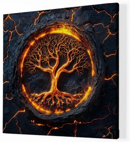 Obraz na plátně - Strom života Lava Grande FeelHappy.cz Velikost obrazu: 40 x 40 cm
